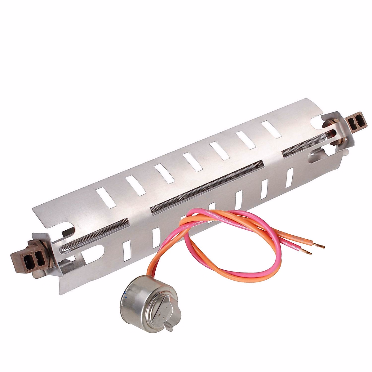 New Defrost Heater WR51X10055 & Thermostat WR50X10068 Exact Compatibility for GE Refrigerator GSS25JFMDWW, GSH25JSRFSS, PSS26SGPASS, GSL25JFTABS, PSS25SGNABS, HSS25GFPHWW, etc.