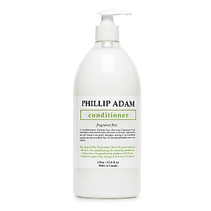 Phillip Adam Fragrance Free Conditioner for Hydration & Enhanced Shine - No Parabens - For All Hair Types - Enriched with Apple Cider Vinegar - 33.8 Ounce