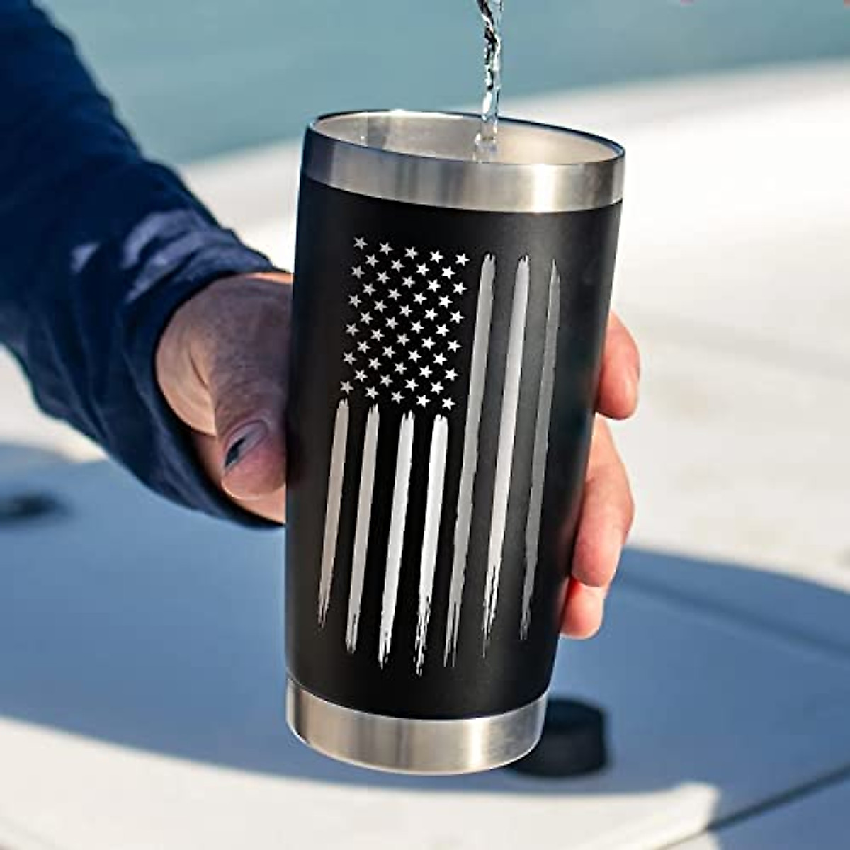 Old Lives Matter Gifts - American Flag Tumbler, Birthday Gifts for Men Unique, Gifts for Dad, Gifts for Him, Grandpa - Funny Gifts for Men, Retirement Gifts for Men, Engraved Retired Gifts