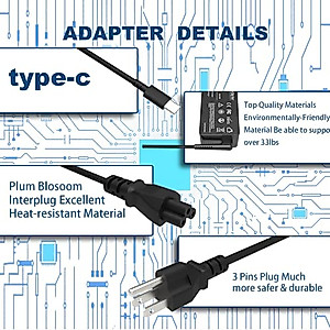 65W 45W USB C Laptop Charger for Lenovo Thinkpad Charger - Lenovo T480 T480s T490 T580 Charger T490s T580s T590 X1 T570 E480 E580 E485 E585 E490 E590 L480 L580 X280 X380 X390 X395 Power Cord Adapter