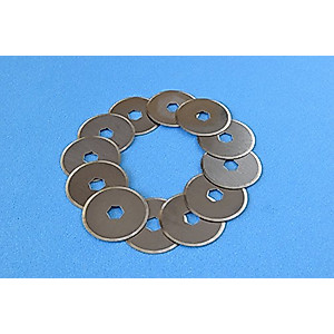 Quilter’s Cut 18mm Rotary Blades, 12 Pack, Fits Olfa, Fiskars, Martelli, & Truecut
