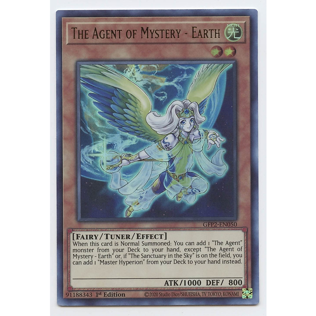 The Agent of Mystery - Earth - GFP2-EN050 - Ultra Rare - 1st Edition