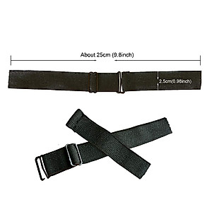 5Pcs Black Elastic Bands Adjustable Wig Band Sewing Wigs Making Tools for Making Wig Cap Accessories (2.5cm)