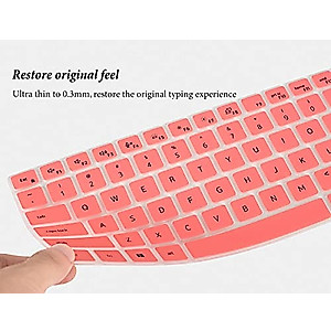Keyboard Cover Skin for 14" Dell Latitude 7430 7420 7410 Notebook, Dell Latitude 7000 14 inch, Dell Latitude 5430 5431 5420 14"/Dell Latitude 7520 15.6"/Dell Latitude 9510 9520 9420 9430 Cover-Pink
