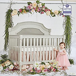 Evolur Julienne 5 in 1 Convertible Crib, Antique Grey Mist 55.5x31.2x51.5 Inch (Pack of 1)