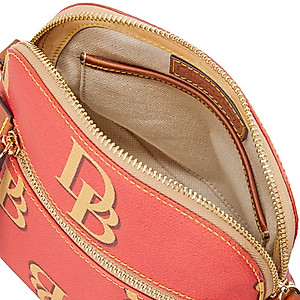 Dooney & Bourke Handbag, Monogram Domed Crossbody - Red