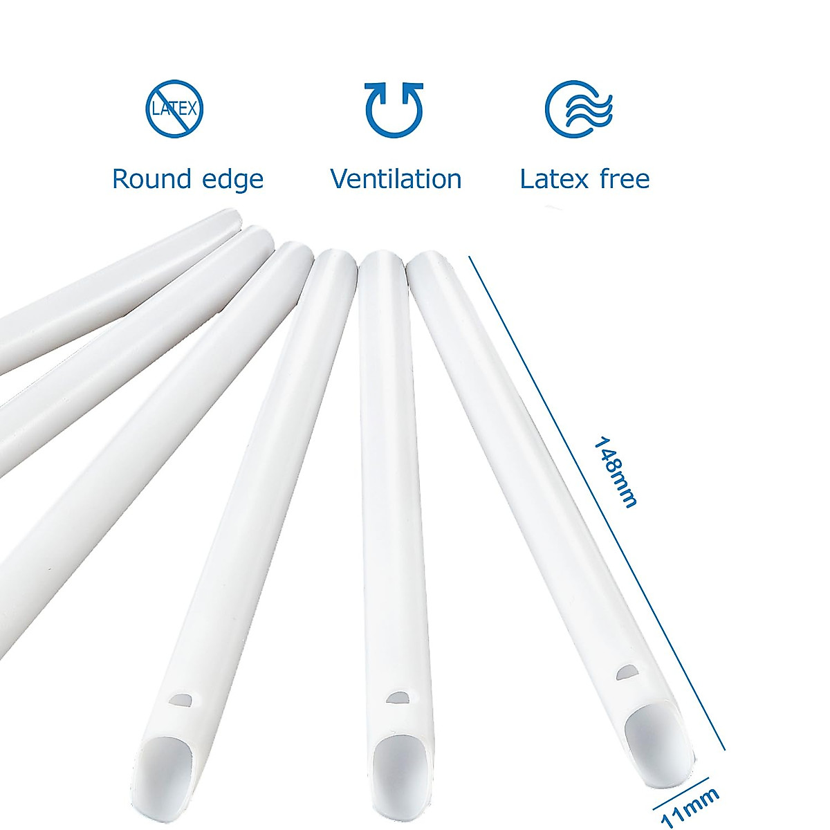 JMU 100Pcs Dental HVE Suction Tips, Dental Evacuation Tips, High Volume Evacuator Tips, Disposable Vented Evacuation Aspirator Tips