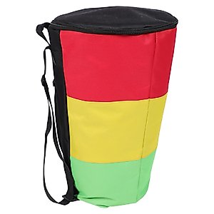 Djembe Drum Bag 12 Inch, Large Djembe Backpack Bag with Shoulder Strap, Double Layer, Djembe Drum Carrying Case Multi