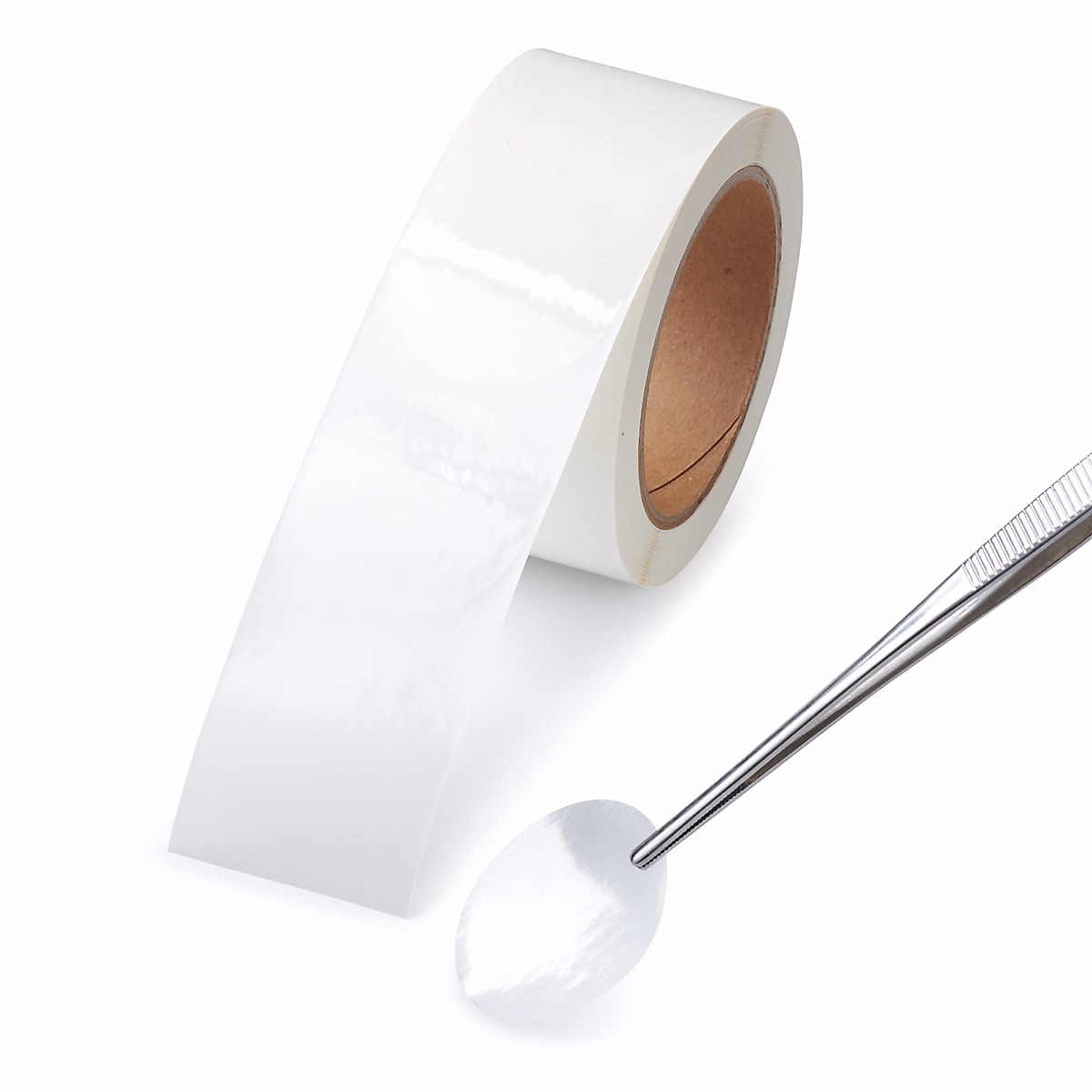 Faithful Supply 2 inch, 600/roll Clear Circle Seal Stickers Great as Envelope Seal Stickers, Clear Stickers, Circle Tape, Clear Circle Labels and Envelope Seals.