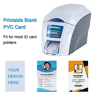 DIY Name Badges, Wisdompro 10 Set White Printable Blank PVC Badges (3.38 x 2.13 Inch) with Magnetic Name Tag for Jacket, Lapel,or Shirt - No Holes in Your Fine Jackets or Shirts