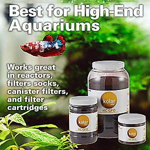 GFO HC - High Capacity Bayoxide E33HC Phosphate Remover - for Fish Tanks, Aquariums & Ponds, 700g (32oz Jar, 1.54lb), by Kolar Labs