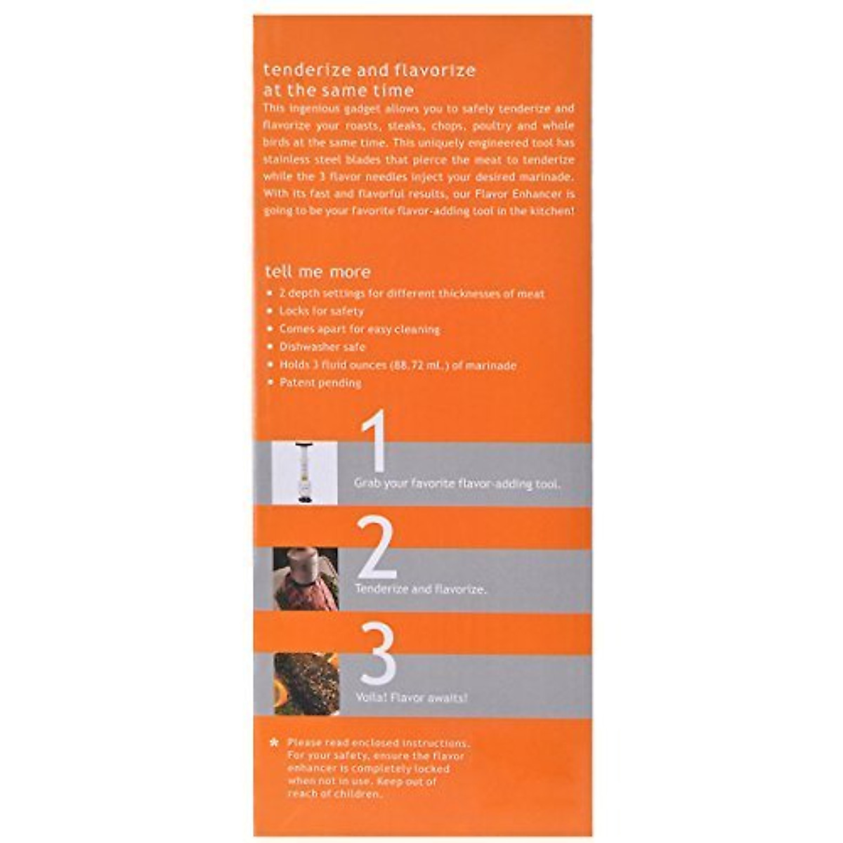 Meat Tenderizer/Sauces Injector/Tenderizer Injector/Meat Injector/Needle 30 Stainless Steel(3 Injection Needle Pinhole) Marinade Flavor Syringe ,Ultra Sharp Stainless Steel Blades - Apriller