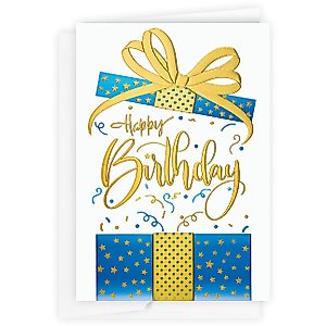 The Gallery Collection, 1 Count Card Pack, Birthday Card with Foil Lined Envelope (Blow the Lid Birthday)