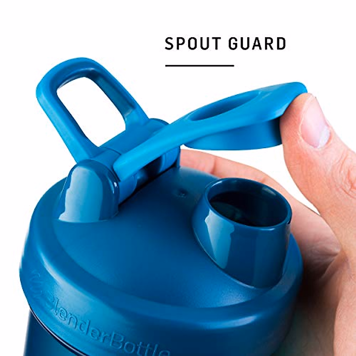 BlenderBottle Classic V2 Shaker Bottle Perfect for Protein Shakes and Pre Workout, 20-Ounce, Clear/Black