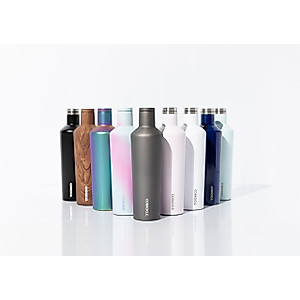 Corkcicle 25 Ounce Triple Insulated Stainless Steel Canteen Metallic Drink Bottle with Screw On Cap for Hot and Cold Beverages, Copper