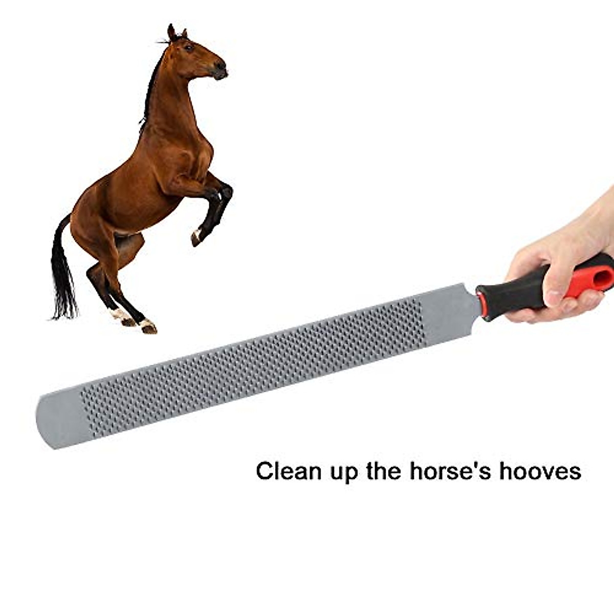 LZKW Double Sided Farrier Tool Professional Horse File Horse File, Horse Rasp, for Clean up The Horse's Hooves