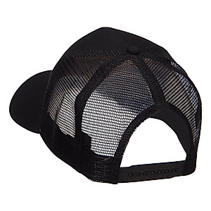 e4Hats.com US Air Force Retired Military Patched Mesh Cap - Black OSFM
