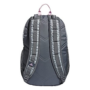 adidas Excel 6 Backpack, BOS Mini Monogram Grey-Grey Two/Orchid Fusion Purple, One Size
