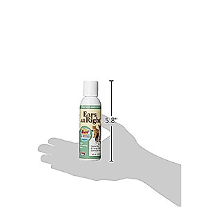 Ark Naturals Ears All Right Gentle Ear Cleansing Lotion for Dogs, Relieve Issues with Infection, Allergies, Odor and Wax, Natural Botanical Formula, 4 oz Bottle