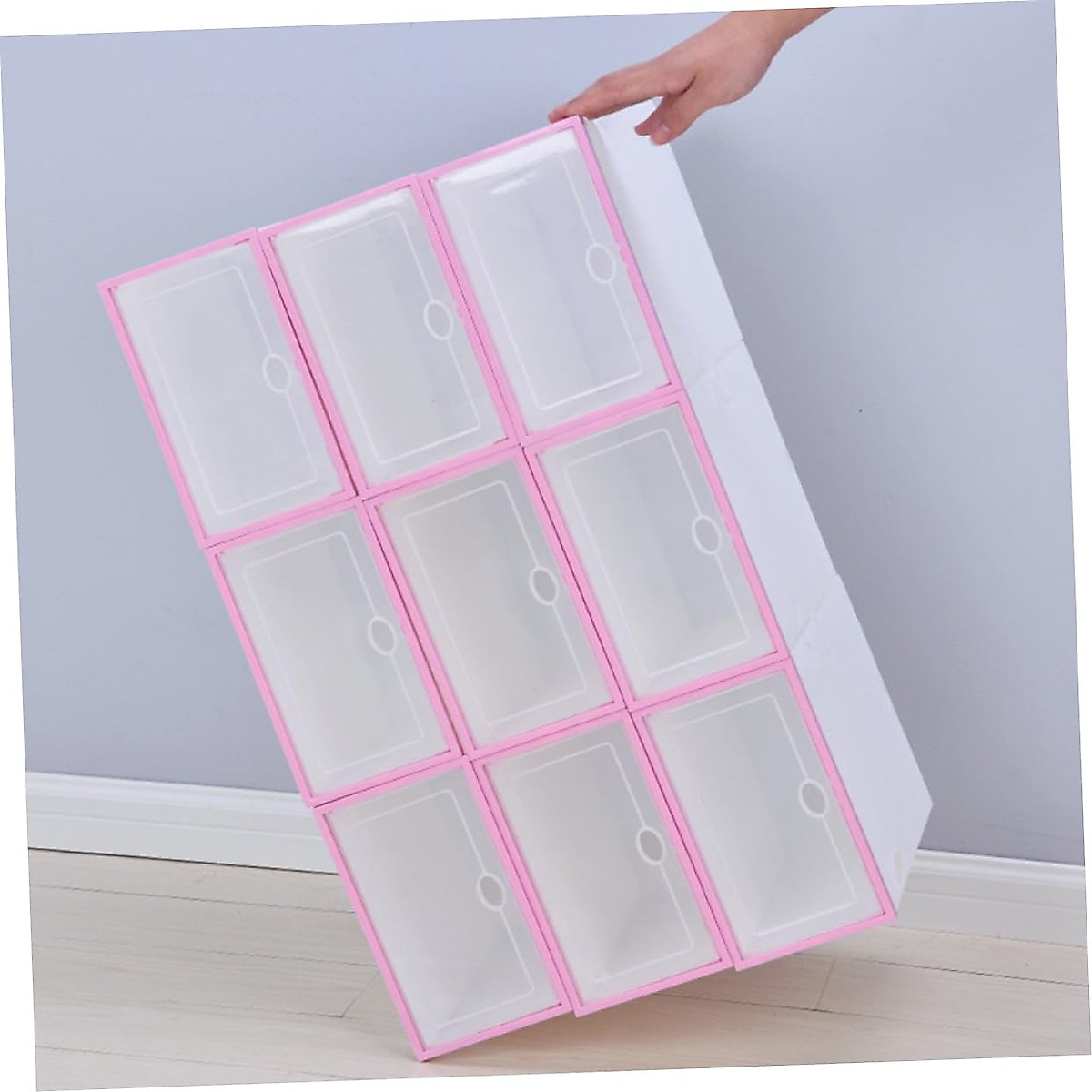 JOINPAYA Sanitary Napkin Storage Bag 4pcs Box Organizer for Shoes Shoe Holder Shoes Organizer Storage Containers Shoes Case Drawer Daily Necessities Clamshell Shoe Rack