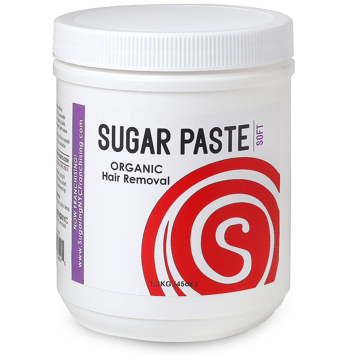 Soft Sugaring Paste by Sugaring NYC for Facial, Arms, Lower Legs - Kit with Applicator