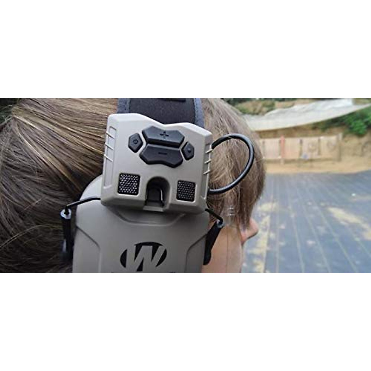 WALKER'S XCEL 100 Digital Electronic Muff W/Voice Clarity, Advanced Circuit, 4 Listening Modes, Beige (GWP-XSEM)