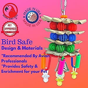 Bonka Bird Toys 3648 Bumpy Flower Small Bird Toy Cockatiel Parakeet Natural Chewy