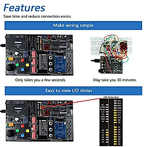 Freenove Projects Kit with Control Board V4 (Compatible with Arduino IDE), 238-Page Detailed Tutorials, 46 Projects, No Soldering, Simple Wiring