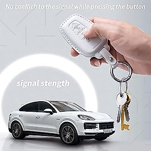 CROWEIPT for Honda Key Fob Cover Car Key case Holder Key Chain Protector Compatible with Pilot 2016-2018, CRV 2017-2018 Accessories