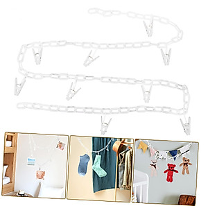 BESTOYARD 3 Sets Toy Storage Rack Kids Toys Chain Stuffed Animal Chain Holder Toys Organizer Storage Stuffed Animal Storage Plastic Animals Toy Chain Organizer Child Bracket White Hanging