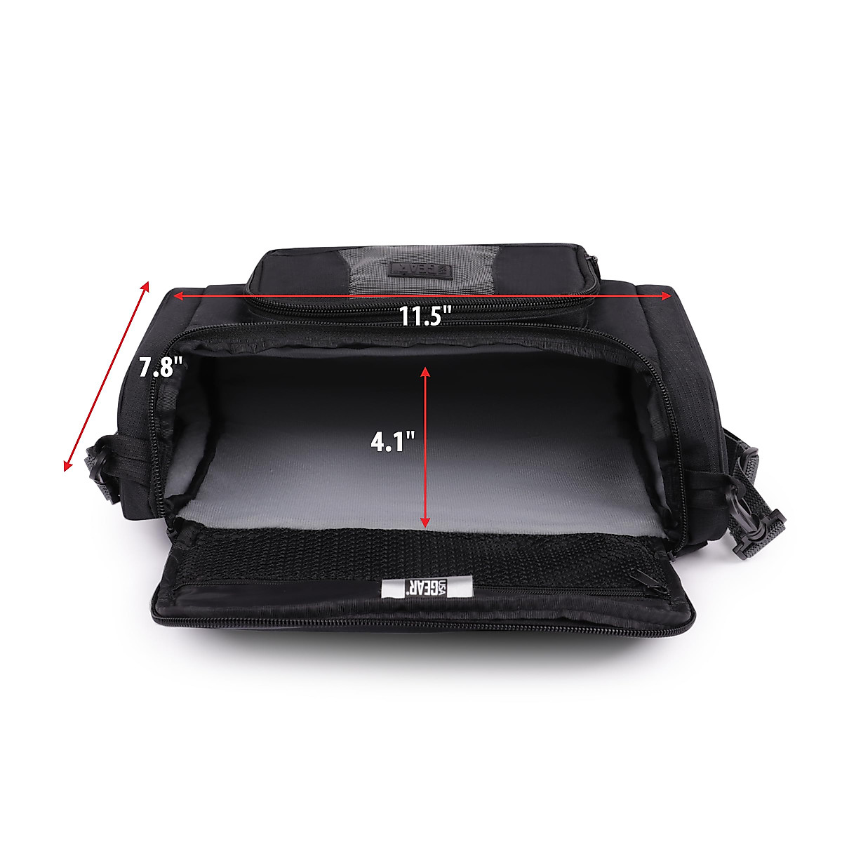 USA Gear MTG Bag Compact Card Case - Magic the Gathering Deck Carrying Case with Padded Customizable Interior, Fits MTG Deck Boxes, Booster Box, Yugioh Card Decks and more Accessories (Bag Only)