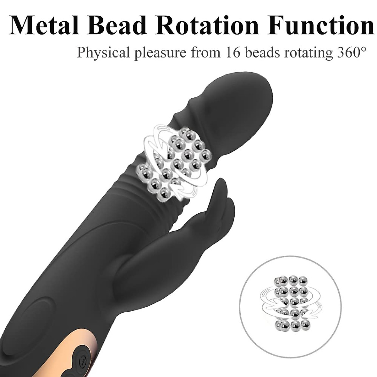 Deep Vibrating Massager Personal Handheld Vibrators Massage Personal Portable Massager 8 Speeds Vibration Pleasure for Body Women Female Gifts (Balck)