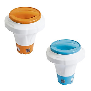 Flowclear Floating Pool Chemical Dispenser with ChemGuard Glove