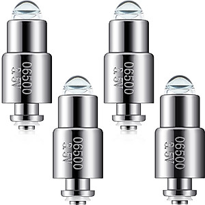 Funtery Halogen Replacement Bulbs Compatible with Welch Allyn, 3.5v Lamp 06500-u Otoscope Lamp (4 Pcs)
