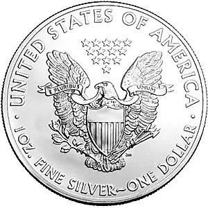 2000 - American Silver Eagle .999 Fine Silver with Our Certificate of Authenticity Dollar Uncirculated US Mint
