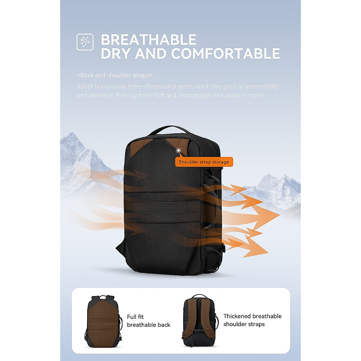 Laptop Backpack, 15.6" Work Backpack Travel Backpack Waterproof with USB Charging Port, 15.6" Laptop Business Backpack, 25L Men's Women's Travel Gift, Black