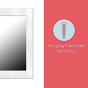 Home Basic DM47051 12" x 16" Wall Mirror, Black