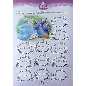 Easter Basket Stuffer Gift Disney Princess Addition and Subtraction Kindergarten Math Workbook