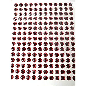 128pcs 13mm Red 3D Holographic Fishing Lure Eyes 3D Lure Eye 3D Soft Eye 3D Holographic Lure Eye Fly Tying, Jigs, Crafts