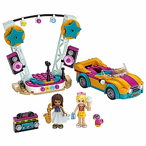 LEGO Friends Andrea’s Car & Stage Playset 41390 Building Kit, Includes a Toy Car and a Toy Bird (240 Pieces)