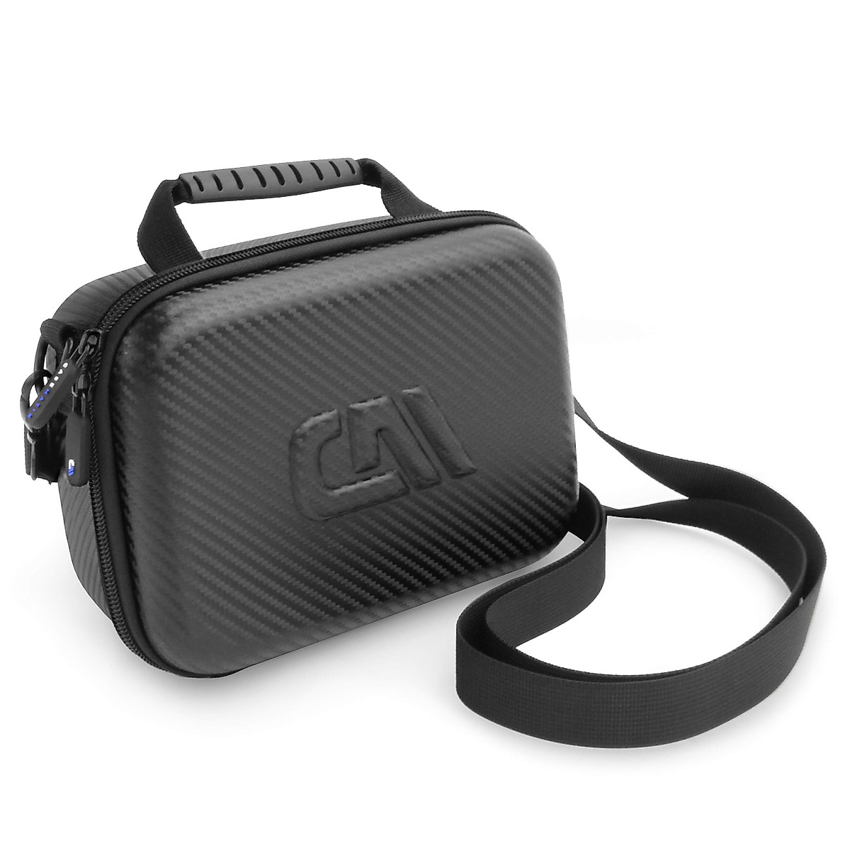 CASEMATIX Travel Case Compatible with 8Bitdo Ultimate Controller, Dongle and Charging Cable - Protective Gaming Controller Case with Custom Foam Tray, Accessory Storage and Shoulder Strap, Case Only