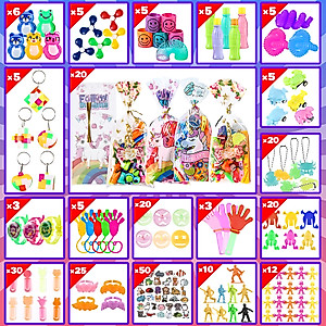369PCS Party Favors for Kids 4-8 8-12, Classroom Treasure Box Bulk Prizes Reward, Goodie Bag/Stocking Stuffers for Carnival Birthday Gifts, Pinata Fillers, Autism Sensory Toys