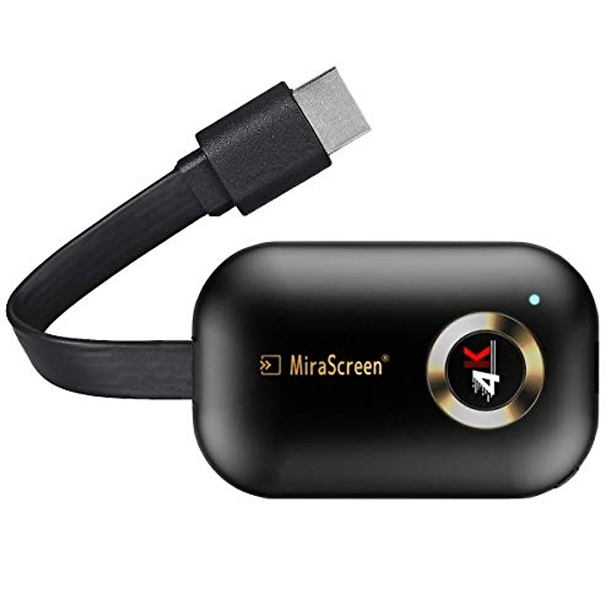 SmartSee HDMI Wireless Display Receiver WiFi 4K 1080P Mobile Screen Cast Mirroring Adapter Dongle for iPhone Mac iOS Android to TV Projector Support Miracast Airplay DLNA No Switching (2.4G)