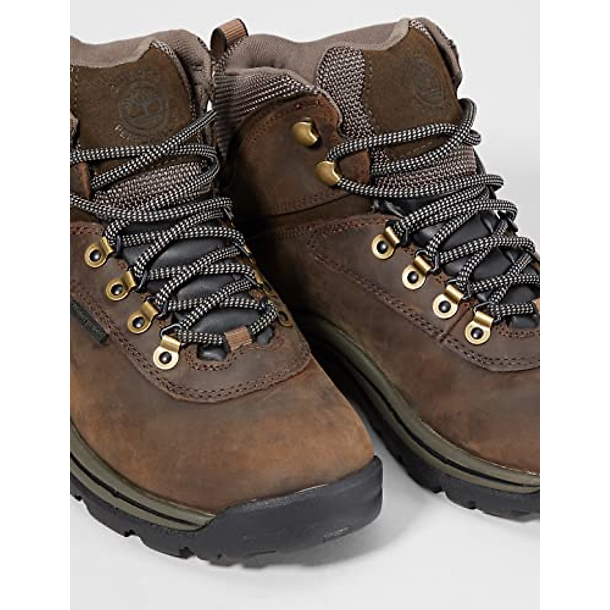 TimberlanD Women's White LeDge MiD Ankle Boot,Dark Brown,8 M US