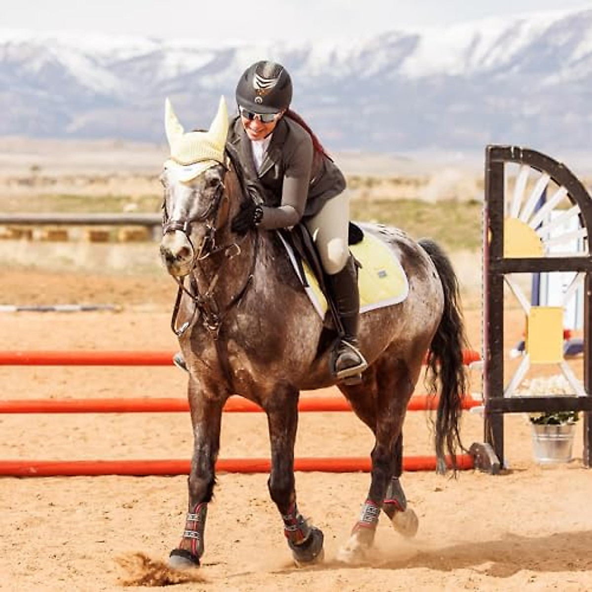 HR Farm Women's Full Seat Silicone Grip Breeches Horse Riding Jodhpurs (1 Beige, 26)