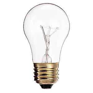 Satco S3720 130V Medium Base 40-Watt A15 Light Bulb, Clear