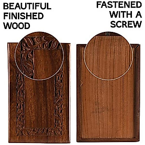 Cremation Urn for Human Ashes Adult Male Female - Wooden Urn Box and Casket for Men Women Child - Burial Urn for Adults with Velvet Bag (Rosewood)