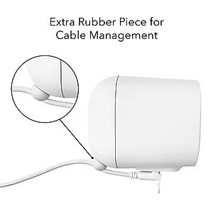 [Updated Version] Wasserstein Solar Panel with 13.1ft/4m Cable Compatible with Arlo Essential Spotlight/XL Spotlight Camera (2-Pack, White) (NOT Compatible with Arlo Ultra, Pro 1/2/3, HD, Floodlight)