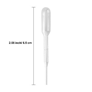 Senkary 0.2ml Disposable Pipettes Dropper Plastic Transfer Pipettes Eye Dropper Tool for Essential Oils, Science and Lab (200PCS)