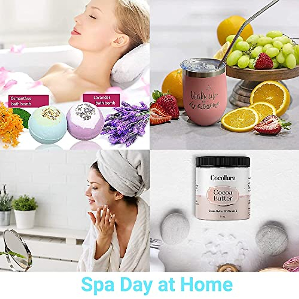 New Mom Gifts Ideas - Best Relaxing Spa Gift Bath Box Set for Women - Pregnancy New Mom Care Package - Unique Present Idea for First Time Mom Expecting Mother - Baby Shower Basket